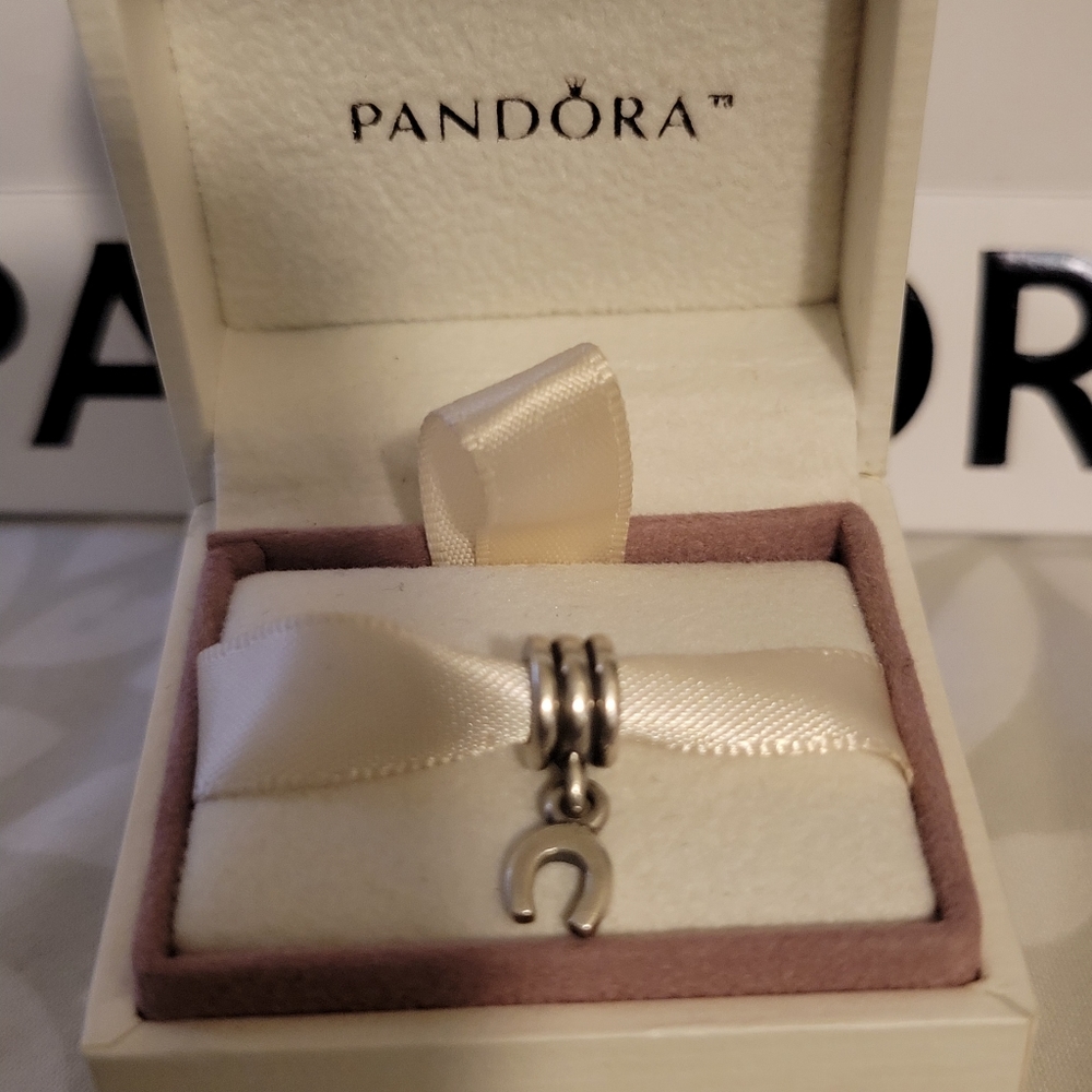 Authentic Pandora Horse U Dangle Charm. - Gem